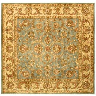 Safavieh Handmade Heritage Timeless Traditional Blue/ Beige Wool Rug ...