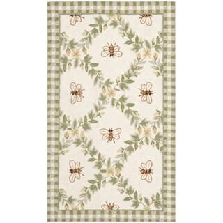 Safavieh Hand-hooked Bumblebee Ivory Wool Rug - multi - 2'6 x 4' - Bed ...