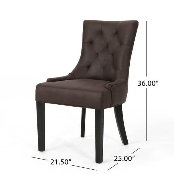Hayden Traditional Microfiber Dining Chairs (Set of 2) by Christopher ...