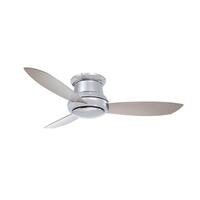 Concept II 52" LED Ceiling Fan in Polished Nickel finish w/ Silver ...