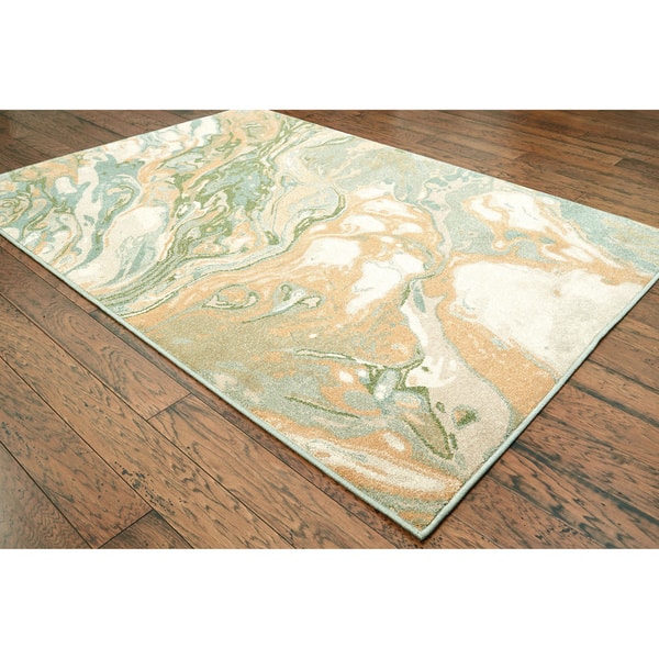 Style Haven Froya Abstract Green/ Gold Area Rug - Bed Bath & Beyond ...