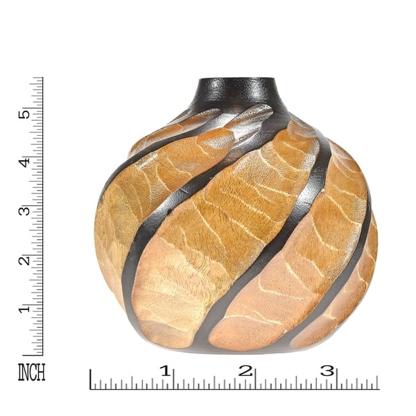 Handmade Cute Spiral Spherical Ball Hand Carved Wood Dry Flower Wood ...