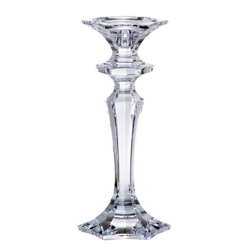 Majestic Gifts Lead Free Crystalline Glass Candlestick-10"Height- Made ...