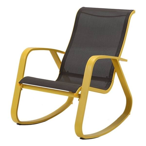 Glider Rocking Swing Chair for Indoor Lawn with Steel Frame - Bed Bath ...