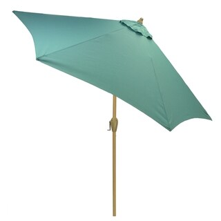 887995139409 - Plantation Patterns 9 Ft. Patio Umbrella Turquoise 9960 ...