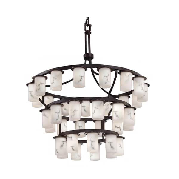 Justice Design LumenAria Dakota 36-light Dark Bronze Downlight ...