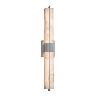 Justice Design Alabaster Rocks! Era Brushed Nickel 30-inch LED Linear ...