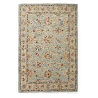 Alexander Home Madaline Traditional Floral Hand-Hooked 100% Wool Area ...