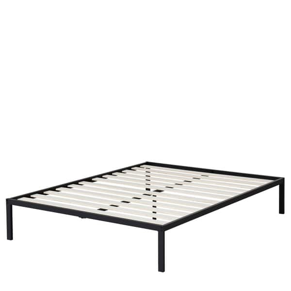 Sleeplanner 14 Inch Platform Metal Bed Frame / Wooden Slat Support King Size - On Sale - Bed ...