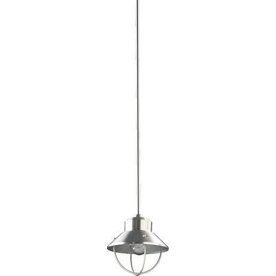 Satin Nickel 1-light Rod Pendant - Overstock - 21380412