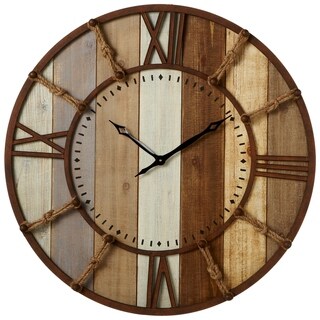Slat Clock With Rope Knot Numbers. - Bed Bath & Beyond - 21380795