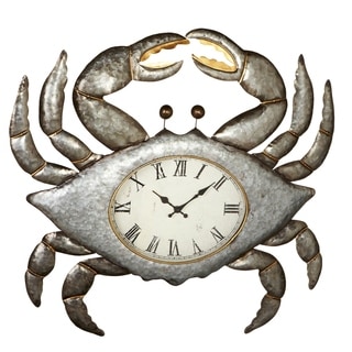 Galvanized Crab Clock. - Bed Bath & Beyond - 21380805