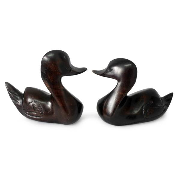 Handmade Ebony Figurines, 'African Ducks' (Ghana) - Bed Bath & Beyond ...