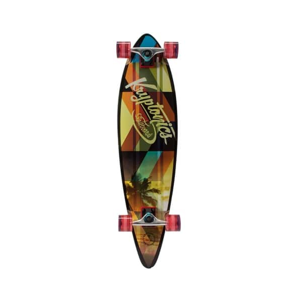 Kryptonics Pintail Longboard Complete Skateboard (37" x 9.5") - Black ...