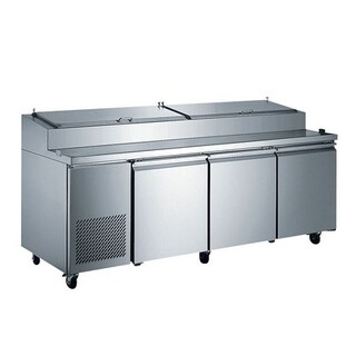 EQ Kitchen Line PICL3 3 Door Pizza Prep Table Refrigerator - Bed Bath ...