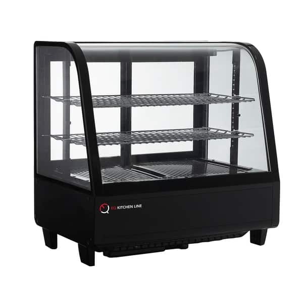 EQ Kitchen Line RTW-100L-Black Countertop Refrigerated Display Case ...