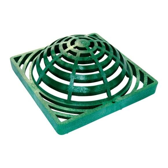 NDS 9 in. Green Polyolefin Square Atrium Grate - Overstock - 21452293