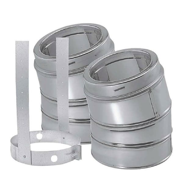 Duravent Elbow Kit with Strap 6 in. Dia. x 6 in. Dia. 30 - Bed Bath ...