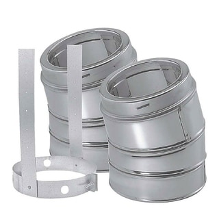 Duravent Elbow Kit with Strap 6 in. Dia. x 6 in. Dia. 30 - Bed Bath ...
