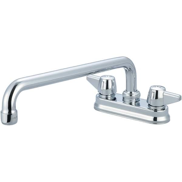 Central Brass Two Handle Shell Type Kitchen Bar Faucet, 12" Tube Swivel ...