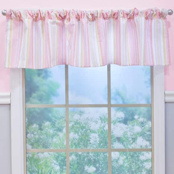 Pink Stripe Window Valance - Bed Bath & Beyond - 21491015