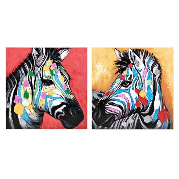 multi coloured zebra