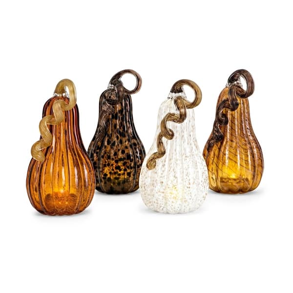 Multi-color Small Glass LED Gourds (Ast 4) - Bed Bath & Beyond - 21503317