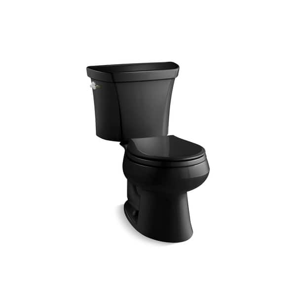 Kohler K-3987 Wellworth Two-Piece Round-Front Dual-Flush Toilet With ...