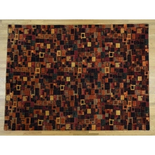 Hand Knotted Multicolored Modern & Contemporary with New Zealand Wool ...