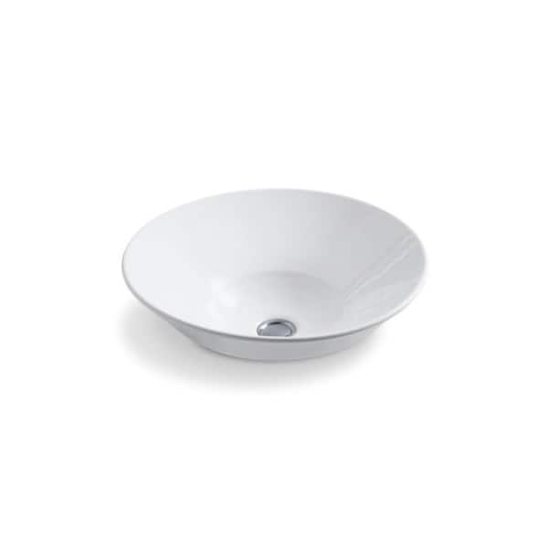 Kohler Conical Bell Vessel Or Wall-Mount Bathroom Sink with Glazed ...
