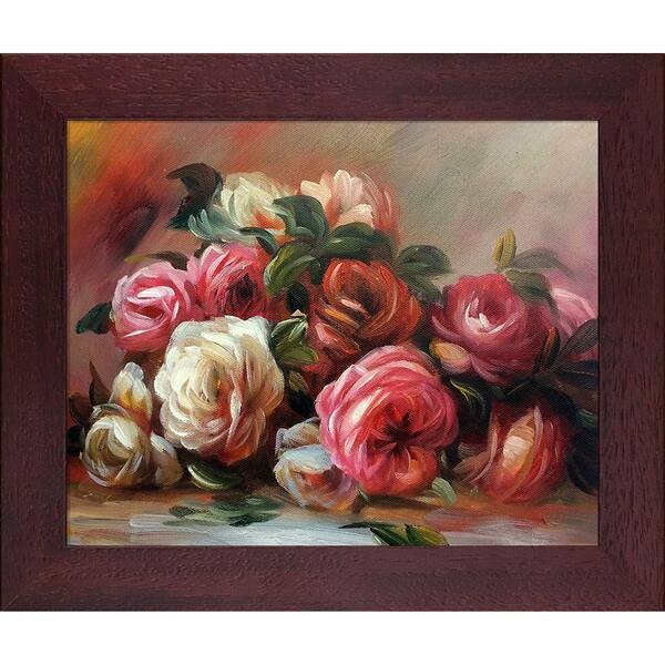 La Pastiche Pierre-Auguste Renoir 'Discarded Roses' Hand Painted Oil ...