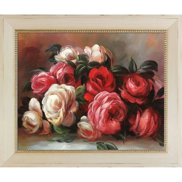 La Pastiche Pierre-Auguste Renoir 'Discarded Roses' Hand Painted Oil ...