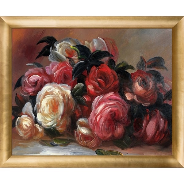 La Pastiche Pierre-Auguste Renoir 'Discarded Roses' Hand Painted Oil ...