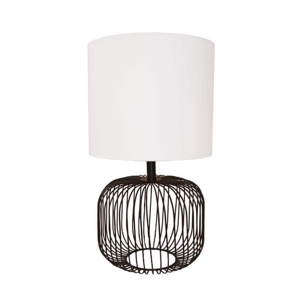 Black Wire Table Lamp - Bed Bath & Beyond - 21595097