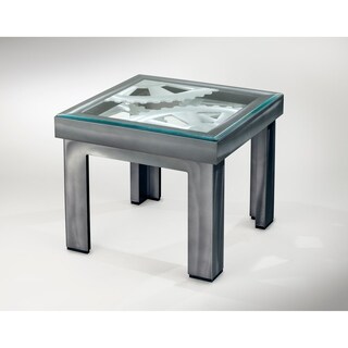 Gears End Table Charcoal - Bed Bath & Beyond - 21612764