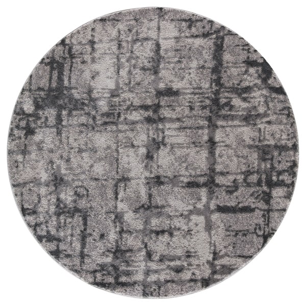 Mod-Arte Twilight Collection TL07-10255 Grey round area rug, 5 feet ...