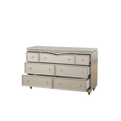 ACME Nadia Dresser, Platinum - Overstock - 21655075
