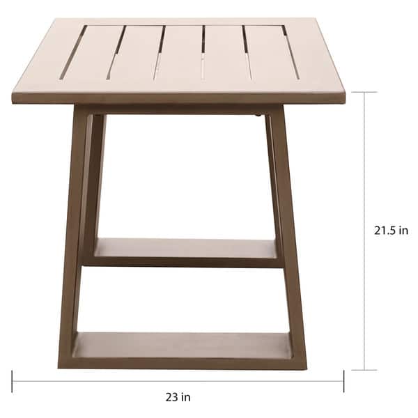 Katalla 24-inch Outdoor End Table by Havenside Home - Bed Bath & Beyond ...