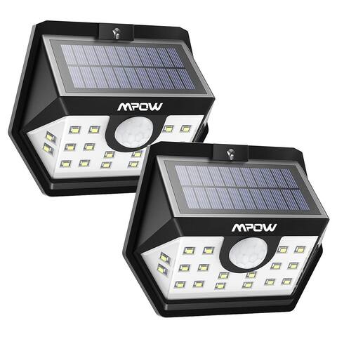 Mpow Solar Lights Outdoor 20 LED Motion Sensor Lights Security Lights ...
