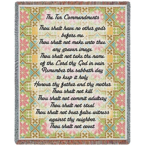 Ten Commandments Blanket - Bed Bath & Beyond - 21673525