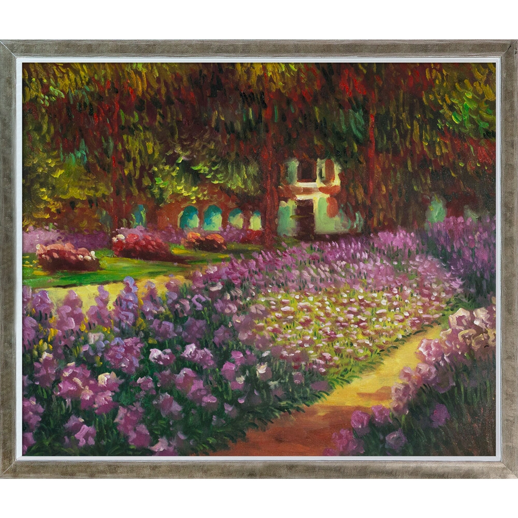 La Pastiche by overstockArt Garden Path at Giverny by Claude Monet with ...
