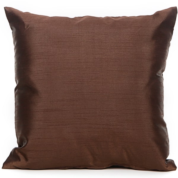 Silka Chocolate Brown 18 X 18 Accent Pillow - Bed Bath & Beyond - 21694777