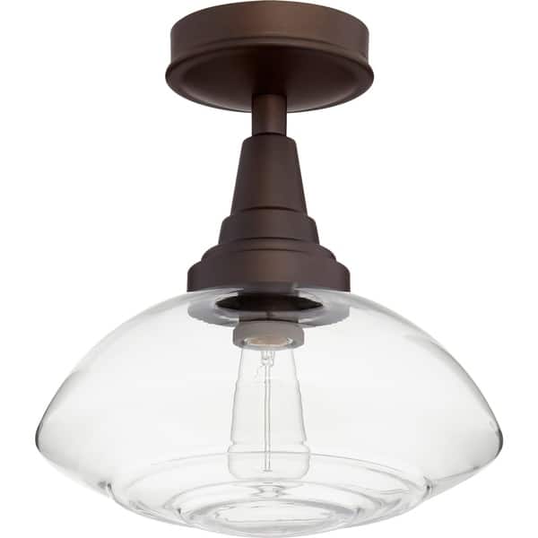 Quorum International Clear Lenticular Glass Ceiling Mount Fixture ...