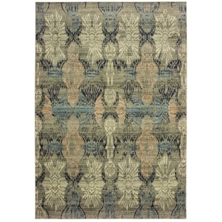 Vista Home Rutherford Distressed Floral Panel Dense Pile Area Rug - Bed ...