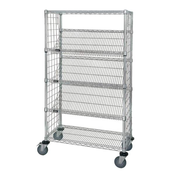 Quantum 18" x 36" x 69" Enclosed Slanted Shelf Cart - Bed Bath & Beyond ...