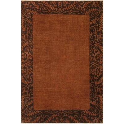 Overdyed Peshawar Evan Brown/Dark Brown Area Rug (5'8 x 8'2) - 5 ft. 8 ...