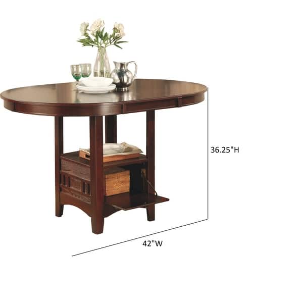 Coaster Furniture Lavon Warm Brown 5-piece Counter Height Dining Room ...