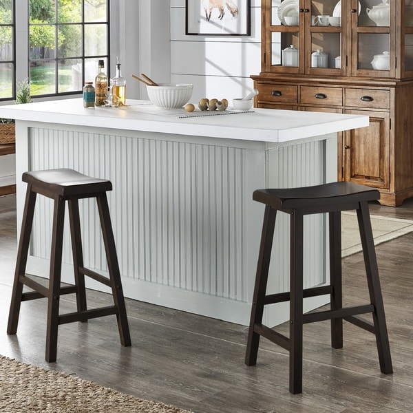 Salvador II Saddle Seat Backless Bar Stools Set of 2 by iNSPIRE Q Classic On Sale Bed Bath Beyond 21786004