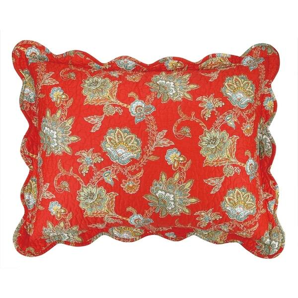 Jacobean Red Sham by Laurel and Mayfair - Bed Bath & Beyond - 21803542
