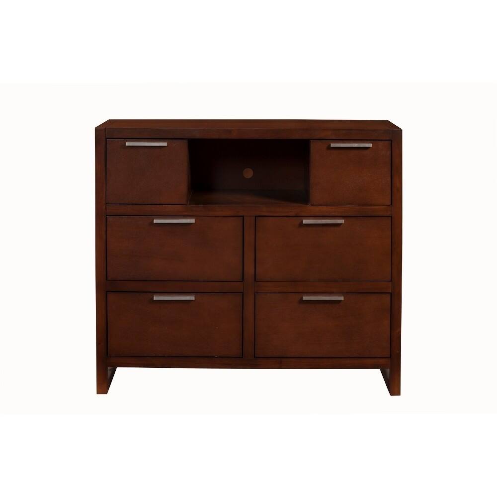 Trasitional Style 6 Drawer TV Media Chest - Overstock - 21809647